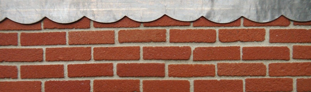 12"x1" Large Scalloped Decorative Edged LEAD FLASHING for Dollshouse ...