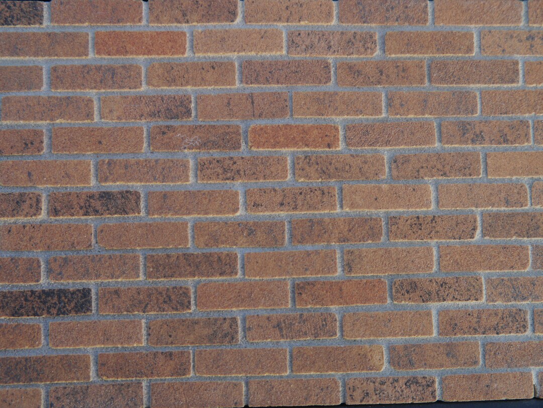 100 1/12th Miniature REAL BRICK Pink Buff (LONDON Brick) Brickslips for ...