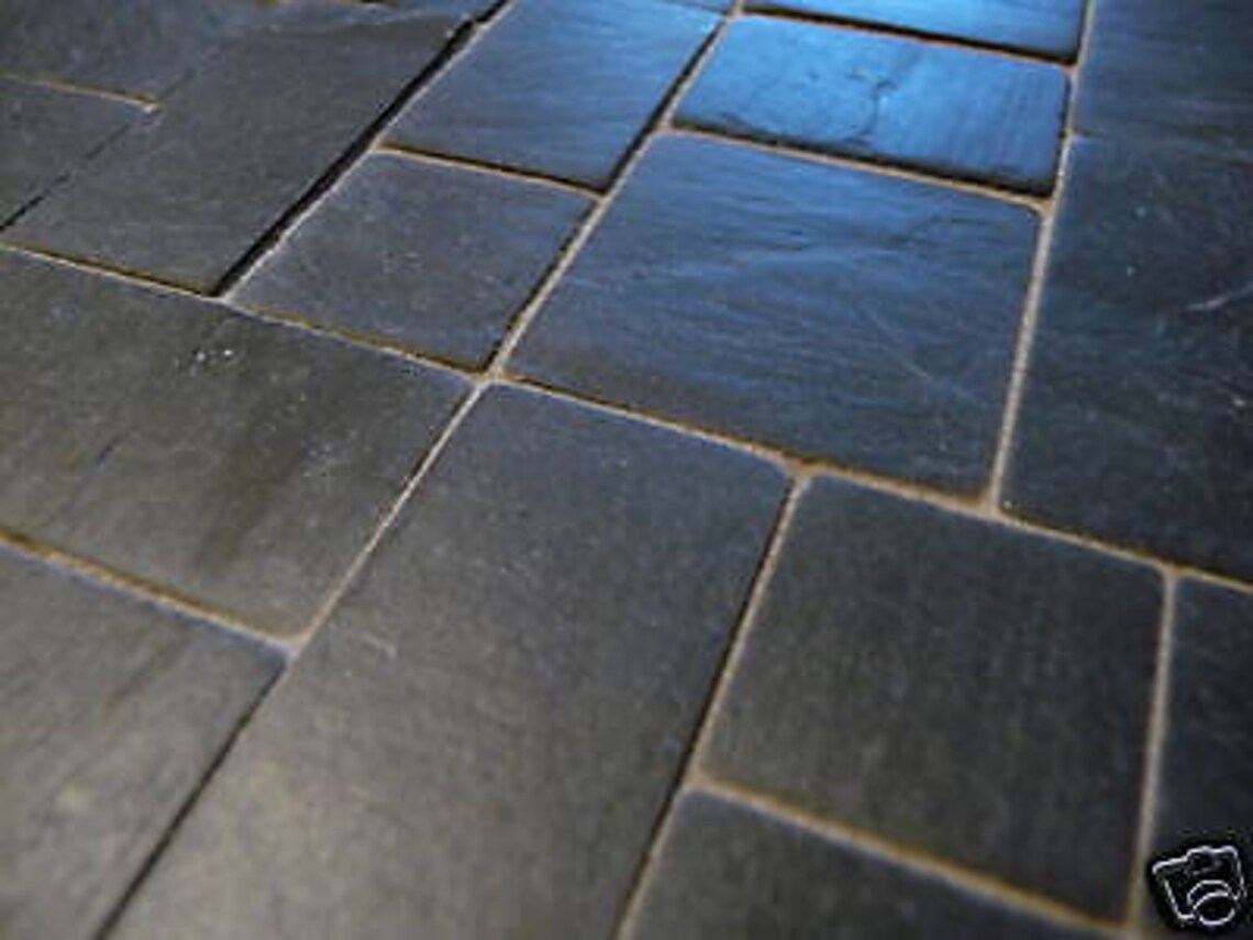 25 Sq Ins REAL SLATE Miniature Random Flags - Etsy