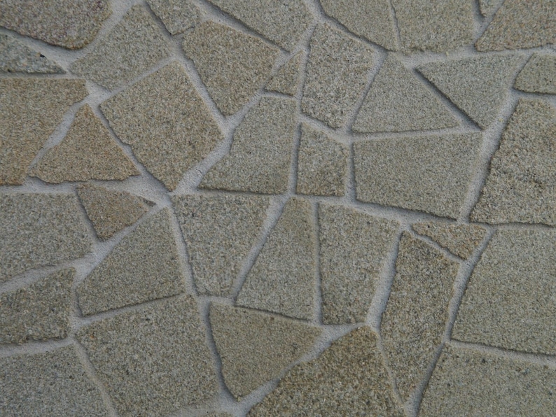 25 Sq Ins REAL Grey Stone Dolls House Garden Crazy Paving - Etsy