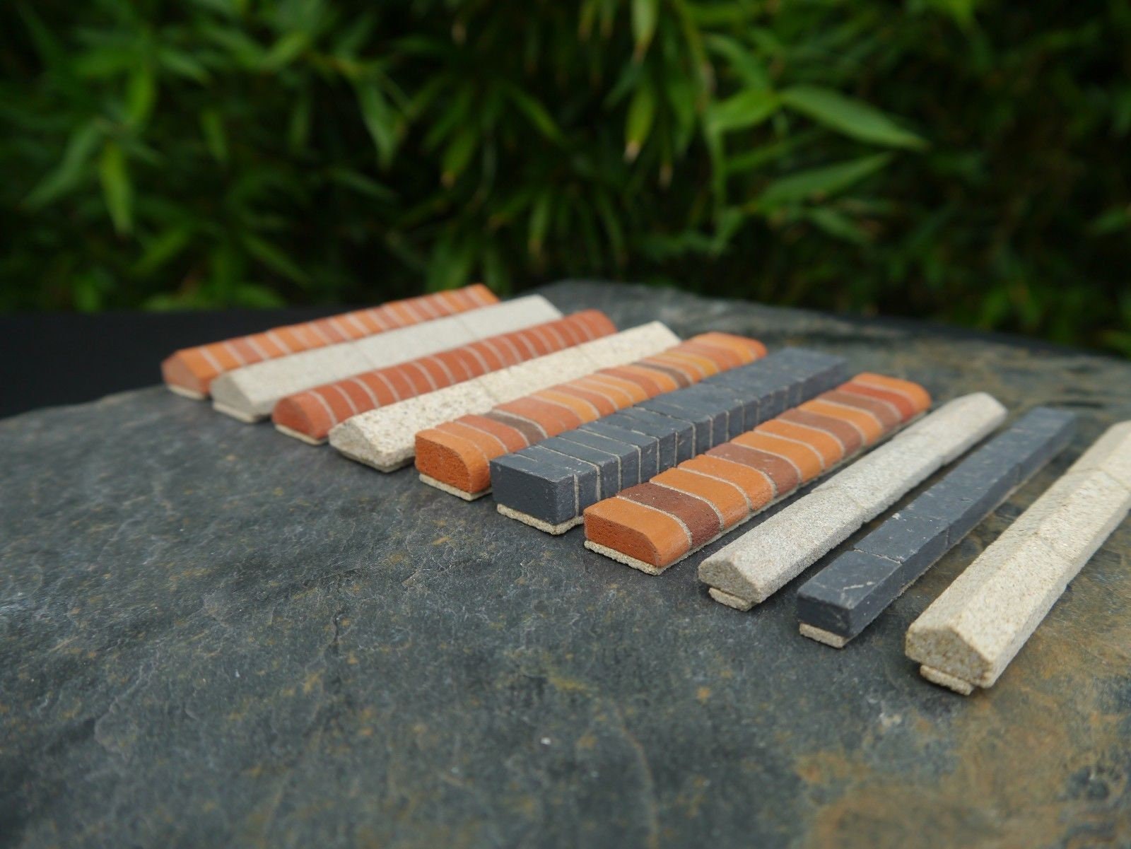 25 Multi Red Half Round Copings Miniature Bricks - Etsy UK