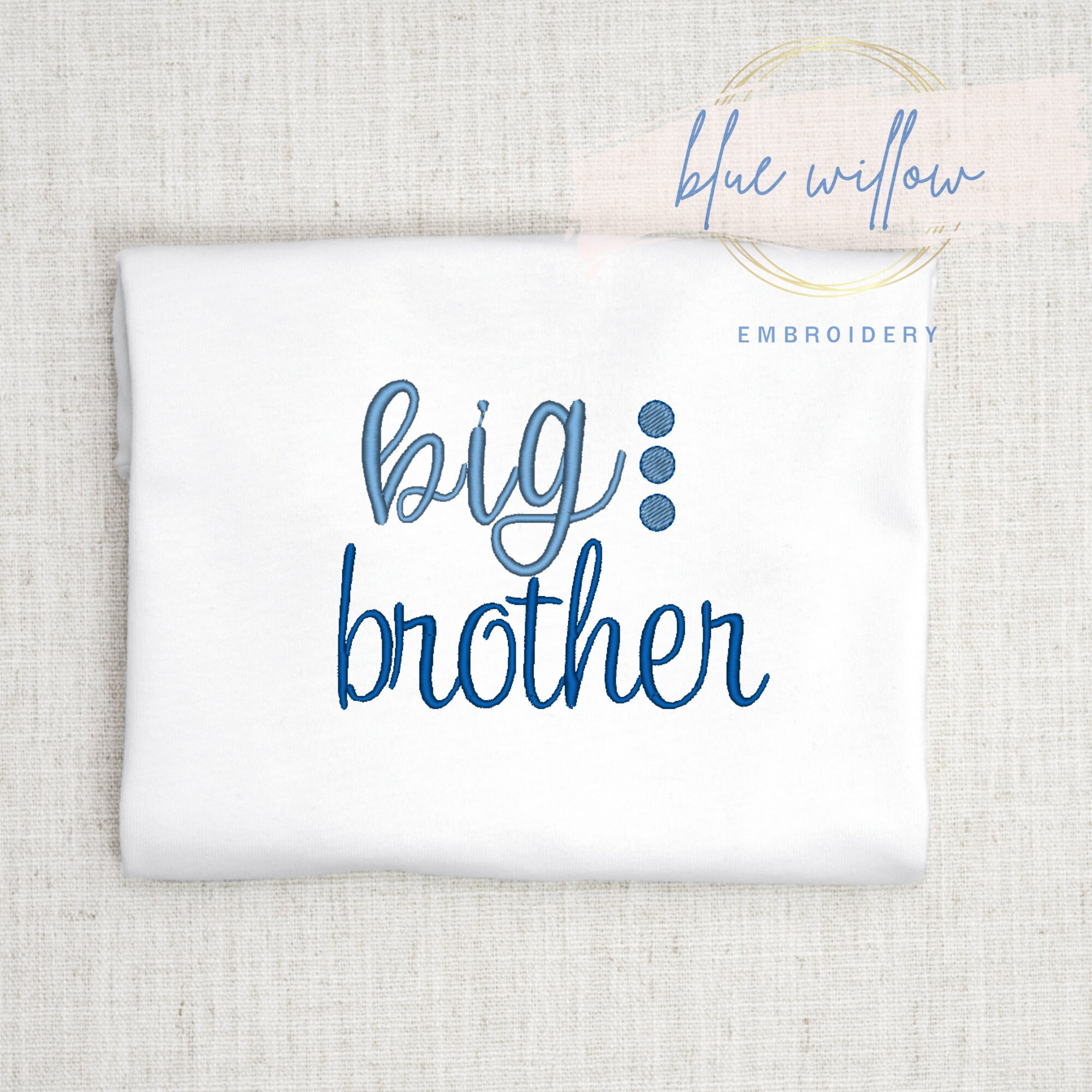 Big Brother Embroidery Design Sibling Embroidery Design - Etsy