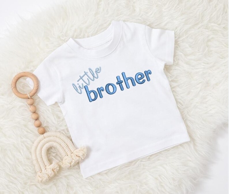 Little Brother Embroidery Design Little Brother Design Sibling ...