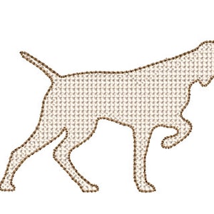 Pointer Dog Embroidery Design, Hunting Dog Art (digital File) - Etsy