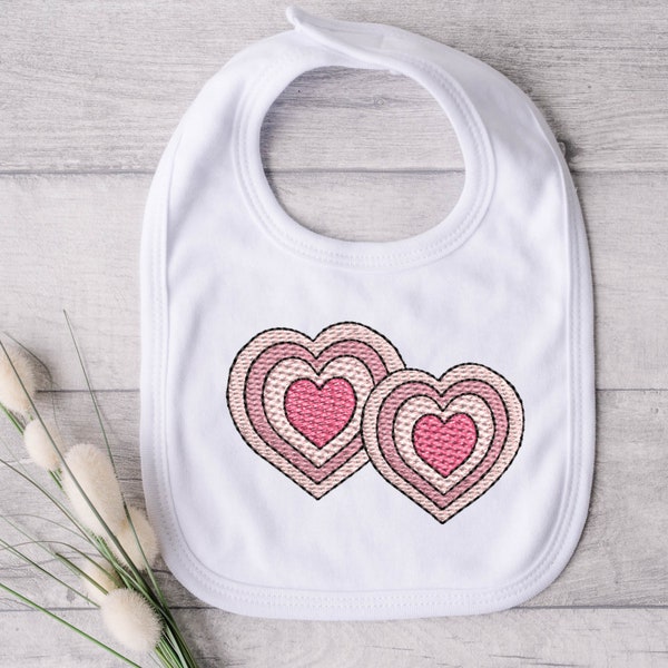 Double Heart Design - Etsy