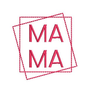 MAMA Embroidery Design, Mother's Day Embroidery Design, Machine ...
