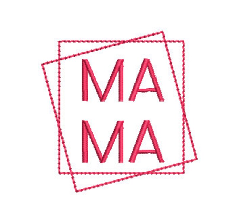 MAMA Embroidery Design Mother's Day Embroidery Design - Etsy