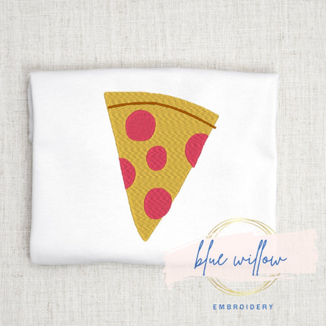 Pizza Embroidery Design Food Embroidery Slice of Pizza - Etsy