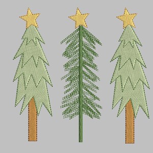Vintage Rustic Farmhouse Christmas Tree Embroidery Design for Machine ...