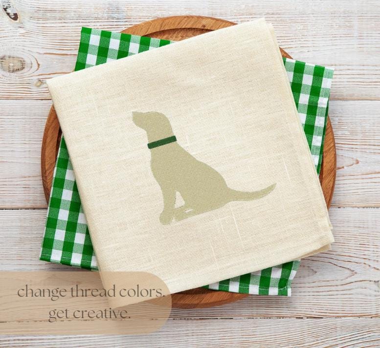Labrador Embroidery Design Lab Machine Embroidery Design File Hunting ...