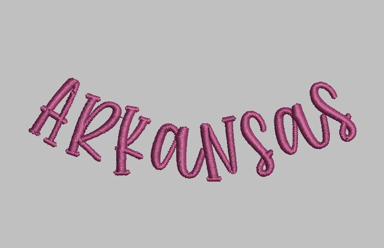 Arkansas Embroidery Design for Collar Team Embroidery Font Machine ...