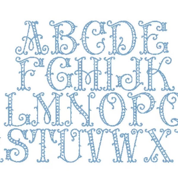 Single Letter Monogram Embroidery - Etsy