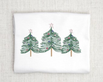 Farmhouse Christmas Tree Embroidery Design - Etsy