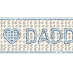I Heart Daddy Faux Smock Embroidery Design for Father's Day, Machine ...