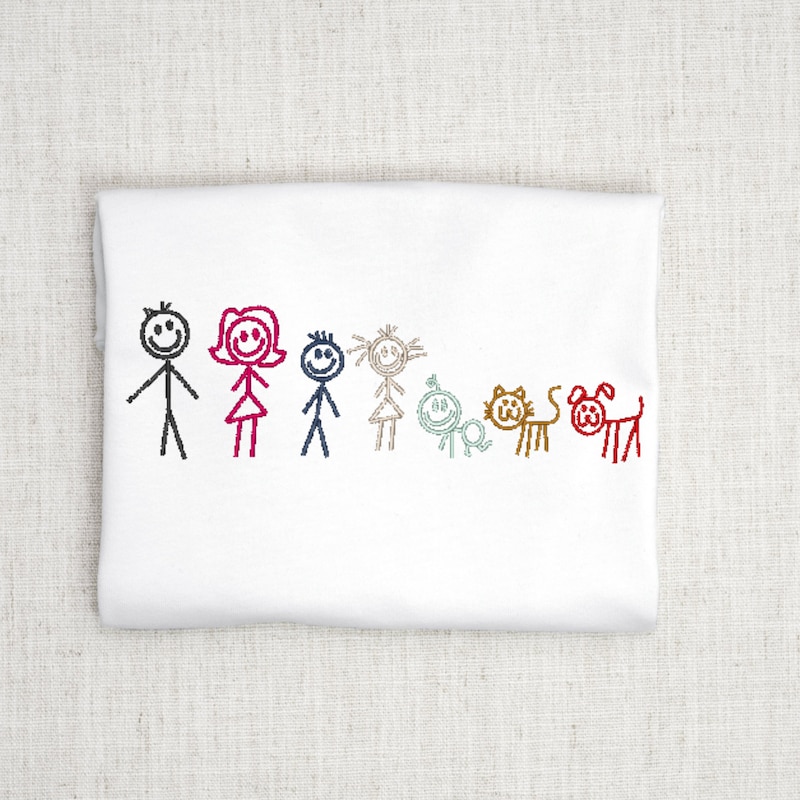 Stick Figure Family - Etsy