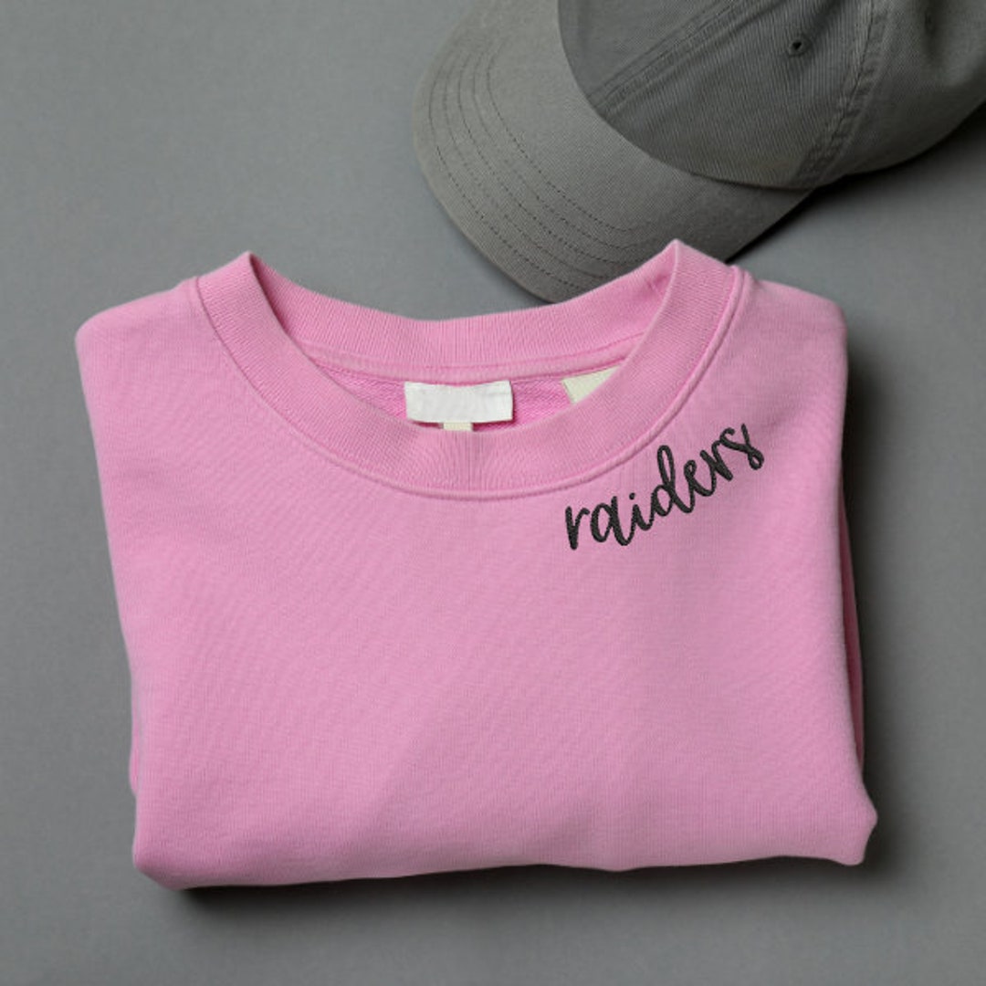 Raiders Collar Embroidery Design Team Raiders Embroidery Embroidery ...