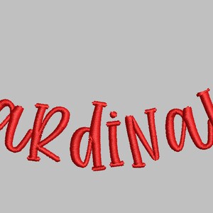 Cardinals Collar Embroidery Design - Team Cardinals Embroidery ...