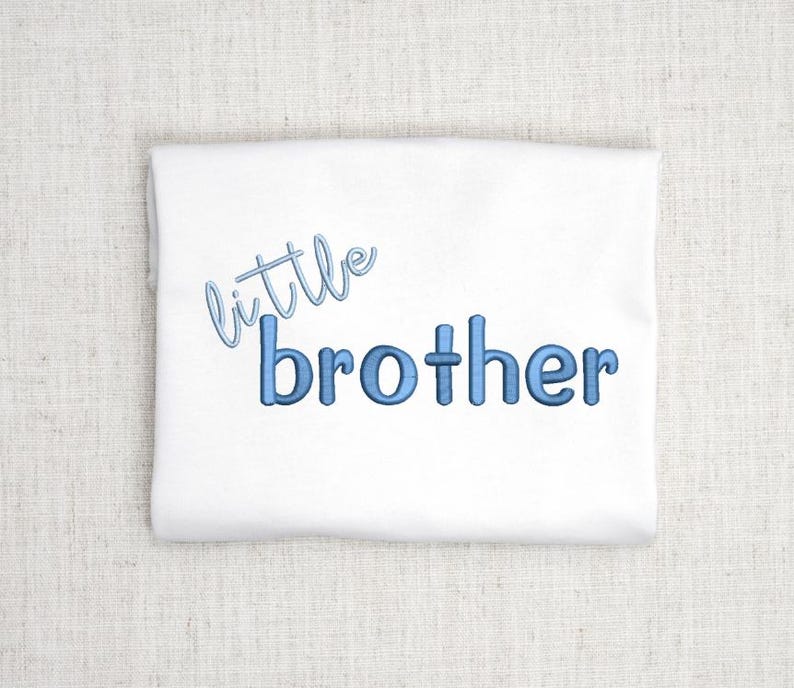 Little Brother Embroidery Design Little Brother Design Sibling ...