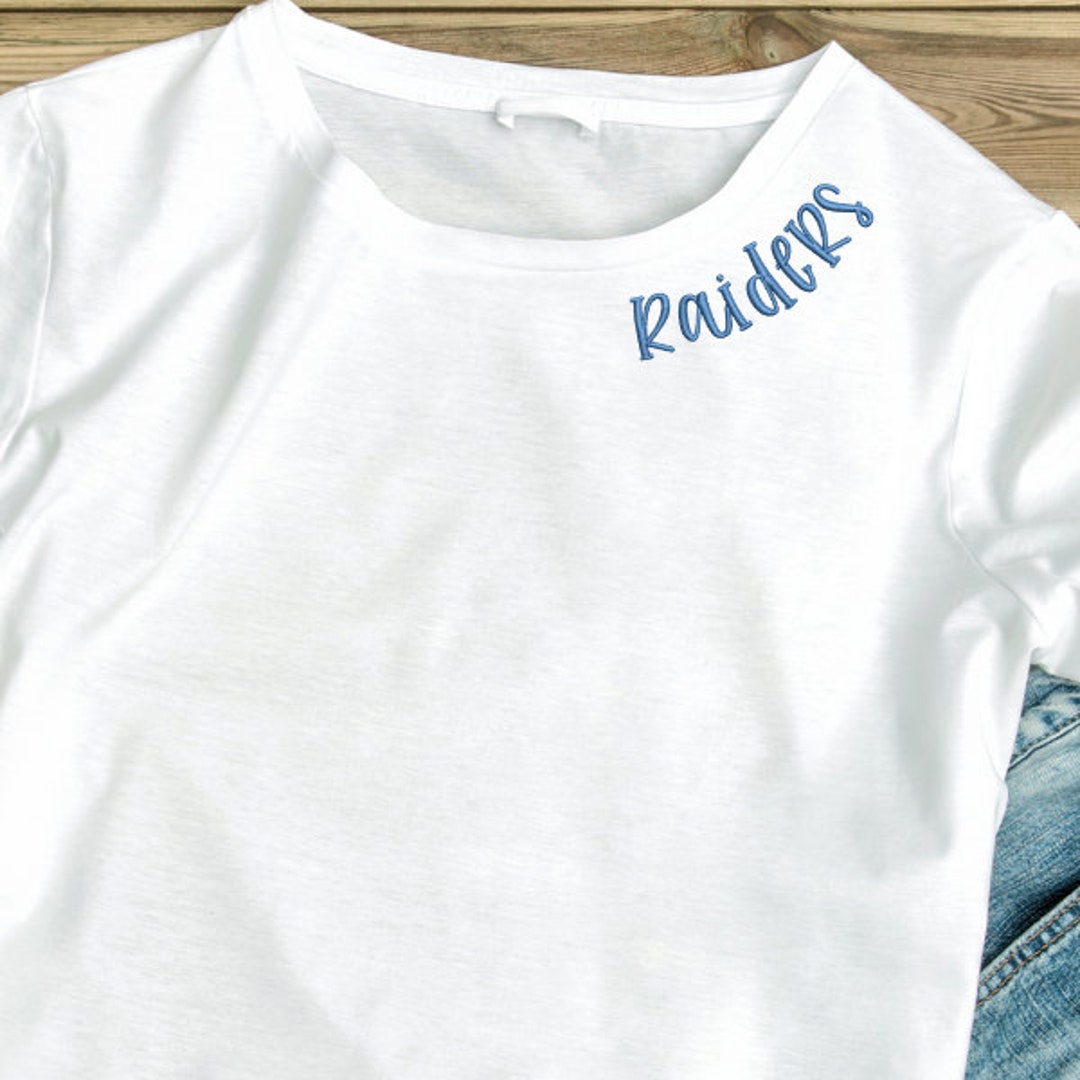 Raiders Collar Embroidery Design - Team Raiders Embroidery - Embroidery ...
