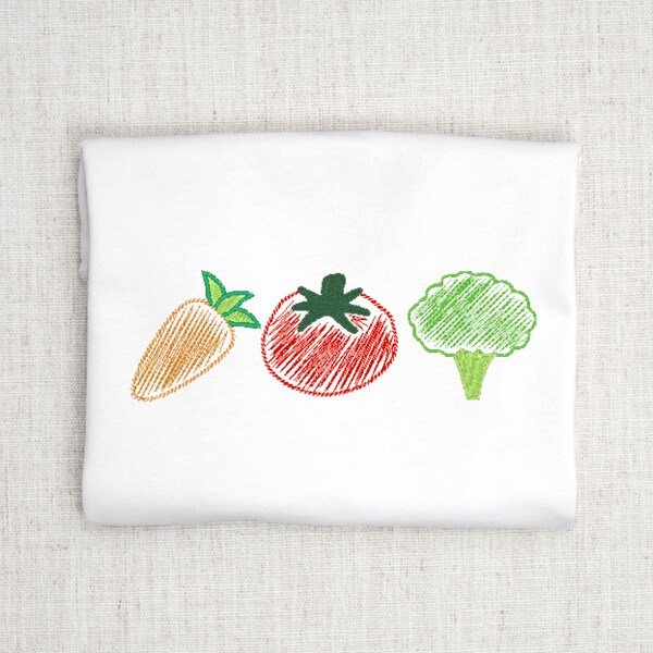 Machine Embroidery Vegetables - Etsy