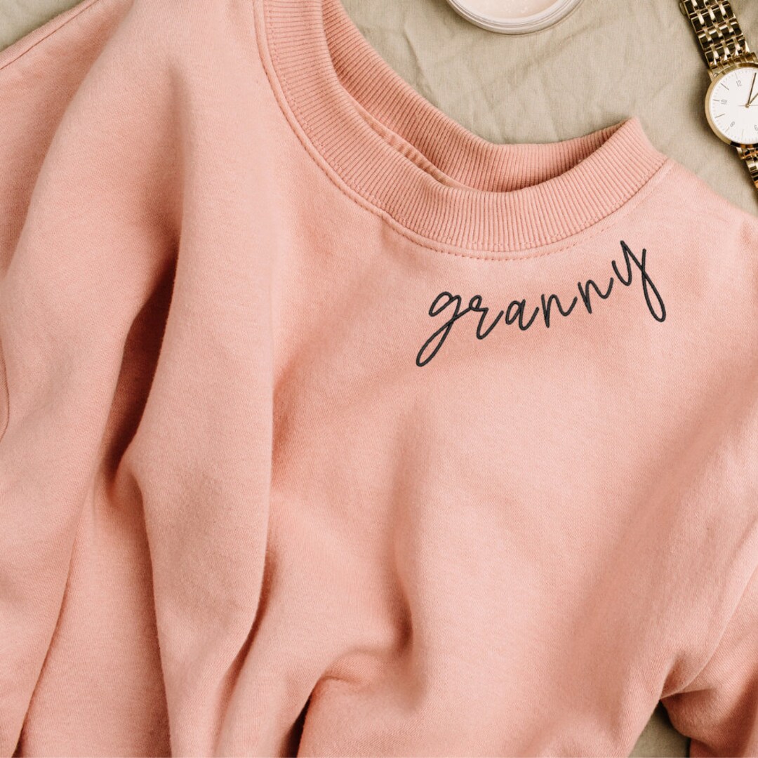 Granny Collar Machine Embroidery Design File for Mother's Day. Granny ...