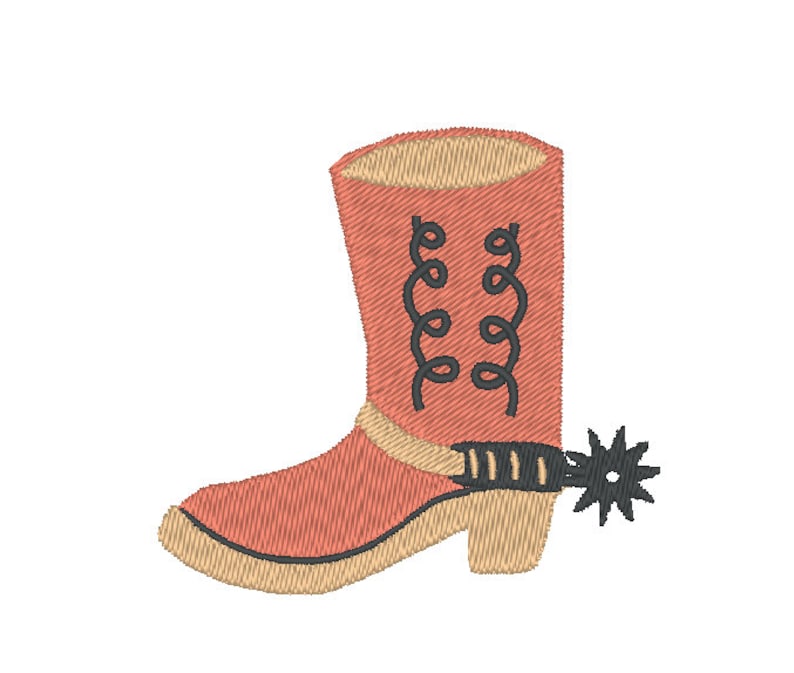 Cowboy Boot Embroidery Design Cowboy Embroidery Design - Etsy