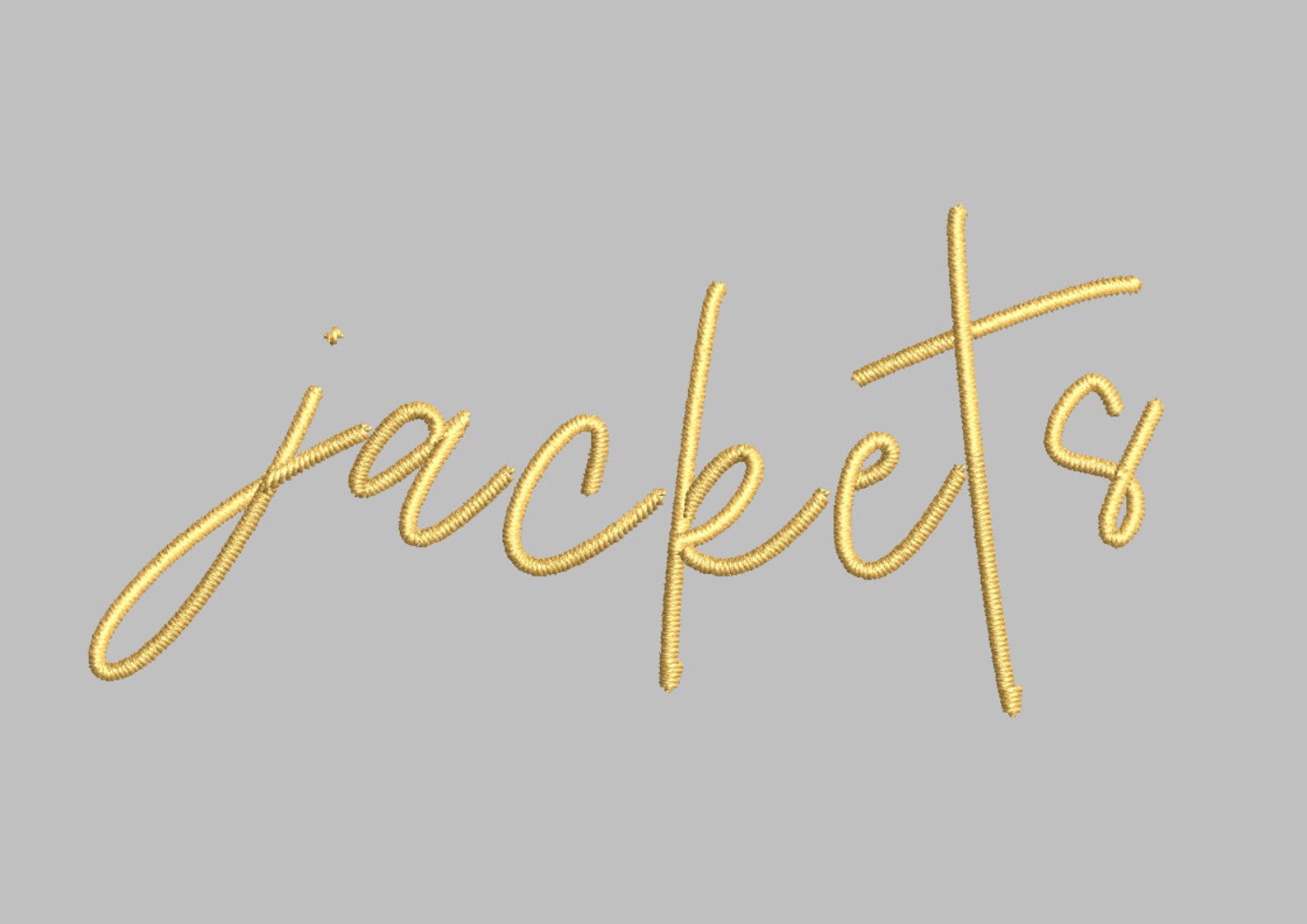 Jackets Collar Cursive Embroidery (machine Embroidery Design) - Etsy