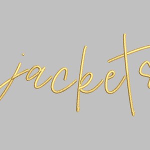 Jackets Collar Embroidery Design Team Jackets Embroidery Yellow Jacket ...