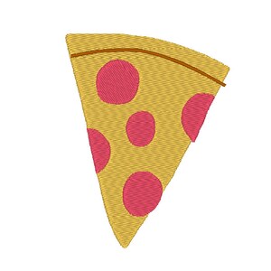 Pizza Embroidery Design Food Embroidery Slice of Pizza - Etsy
