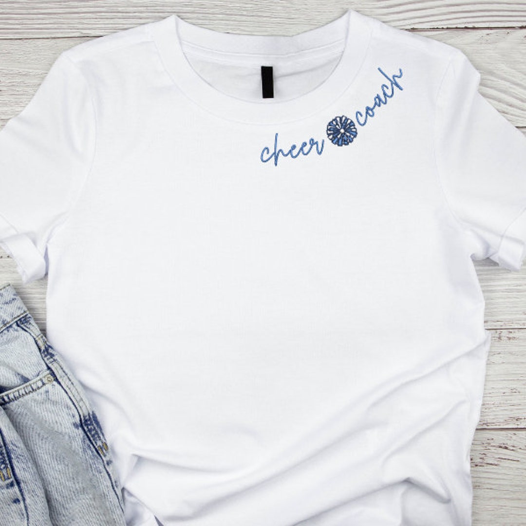 Cheer Coach Embroidery Design Cheer Collar Embroidery Cheer Coach ...