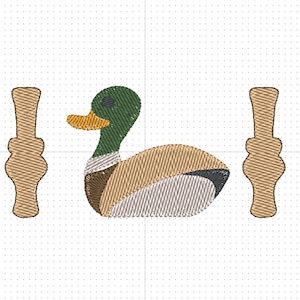 Duck Hunting Embroidery Design, With Duck Calls Machine Embroidery ...