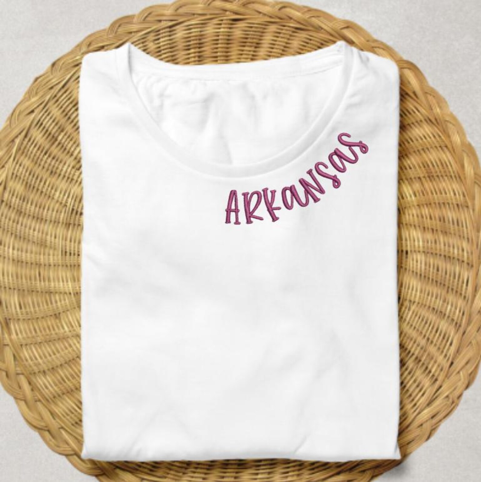 Arkansas Embroidery Design for Collar Team Embroidery Font Machine ...