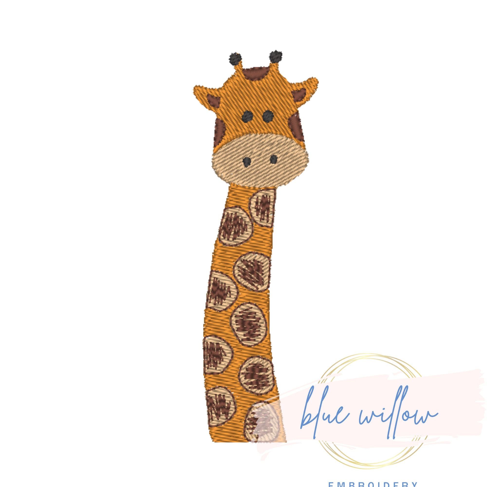 Giraffe Embroidery Design Jungle Animal Machine Embroidery - Etsy