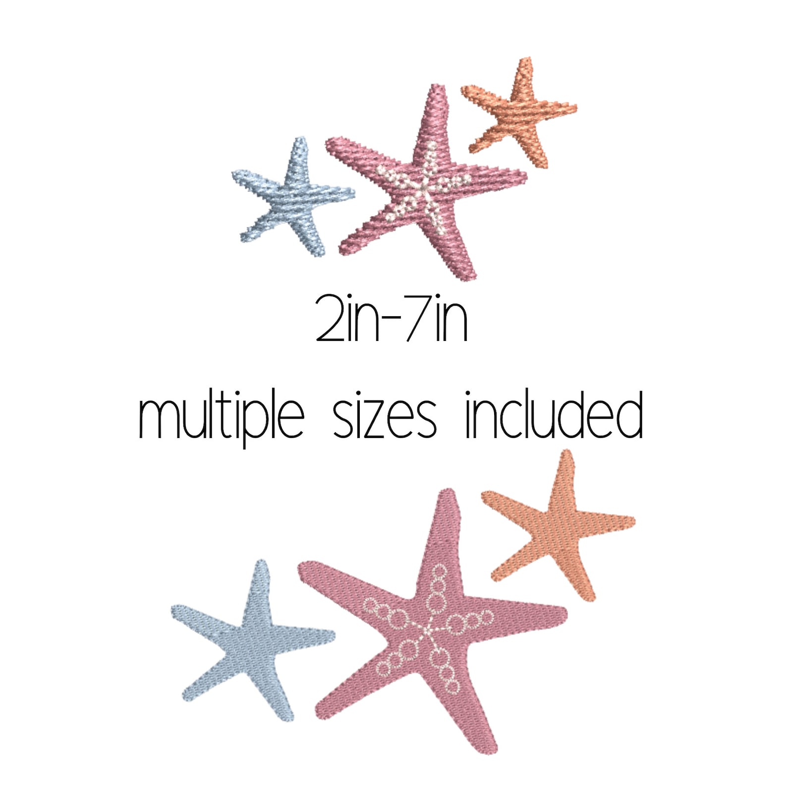 Starfish Embroidery Design Sea Star Machine Embroidery File - Etsy