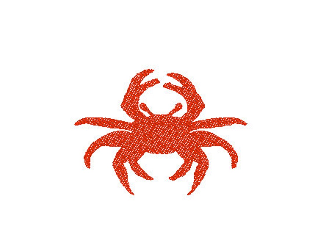 Crab Embroidery Design, Crab Machine Embroidery, Beach Embroidery ...