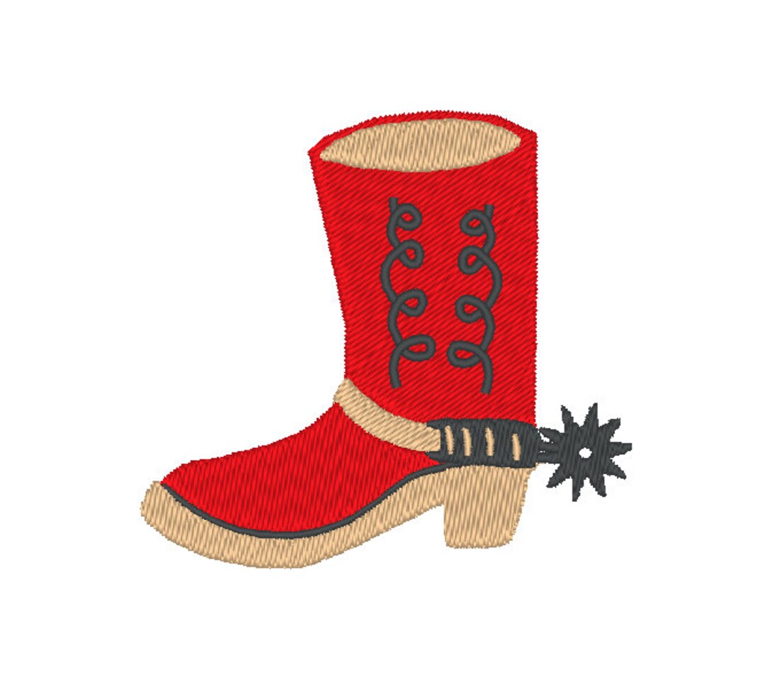 Cowboy Boot Embroidery Design, Cowboy Embroidery Design, Western ...