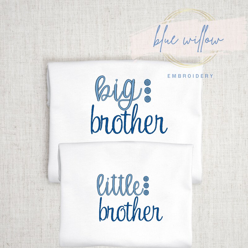 Little Brother Machine Embroidery Design - Etsy