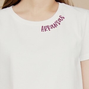 Arkansas Embroidery Design for Collar Team Embroidery Font Machine ...
