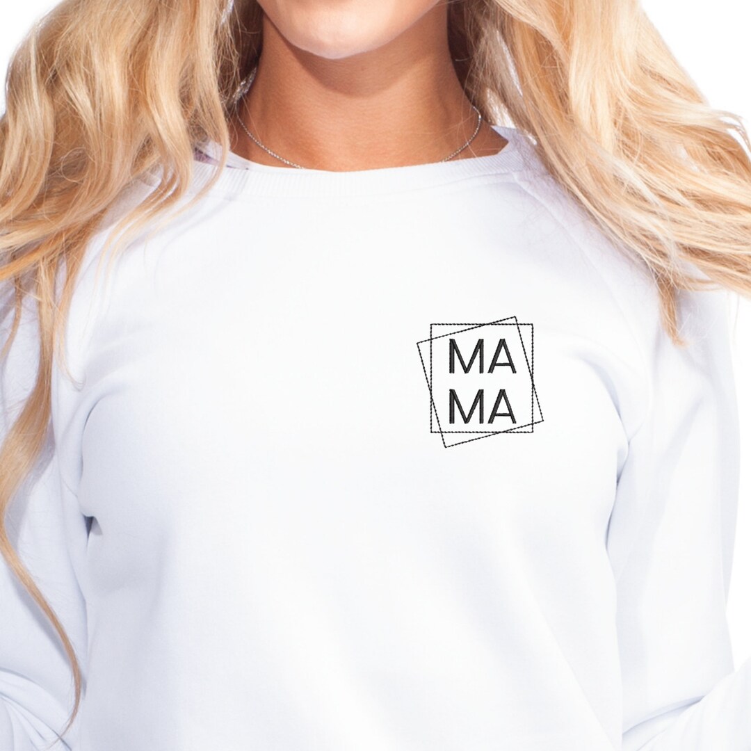 MAMA Square Embroidery Design File for Mother's Day, Mama Embroidery ...