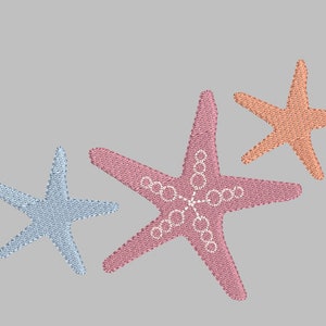 Starfish Embroidery Design, Sea Star Machine Embroidery File, 2-7 In ...