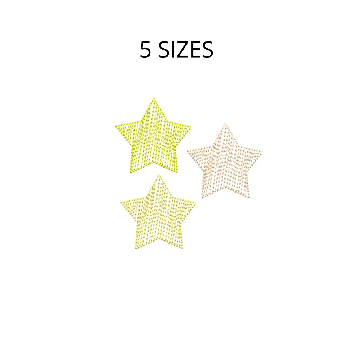Scribble Star Machine Embroidery Design File. Star Embroidery - Etsy