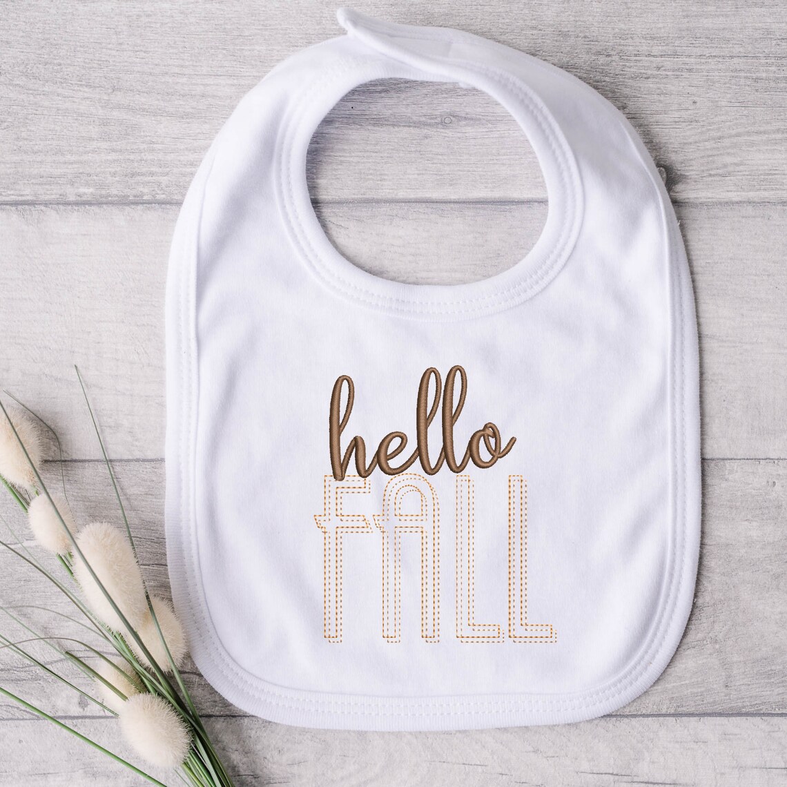 Hello Fall Embroidery Design Machine Embroidery Design File Fall ...