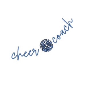 Cheer Coach Embroidery Design Cheer Collar Embroidery Cheer Coach ...