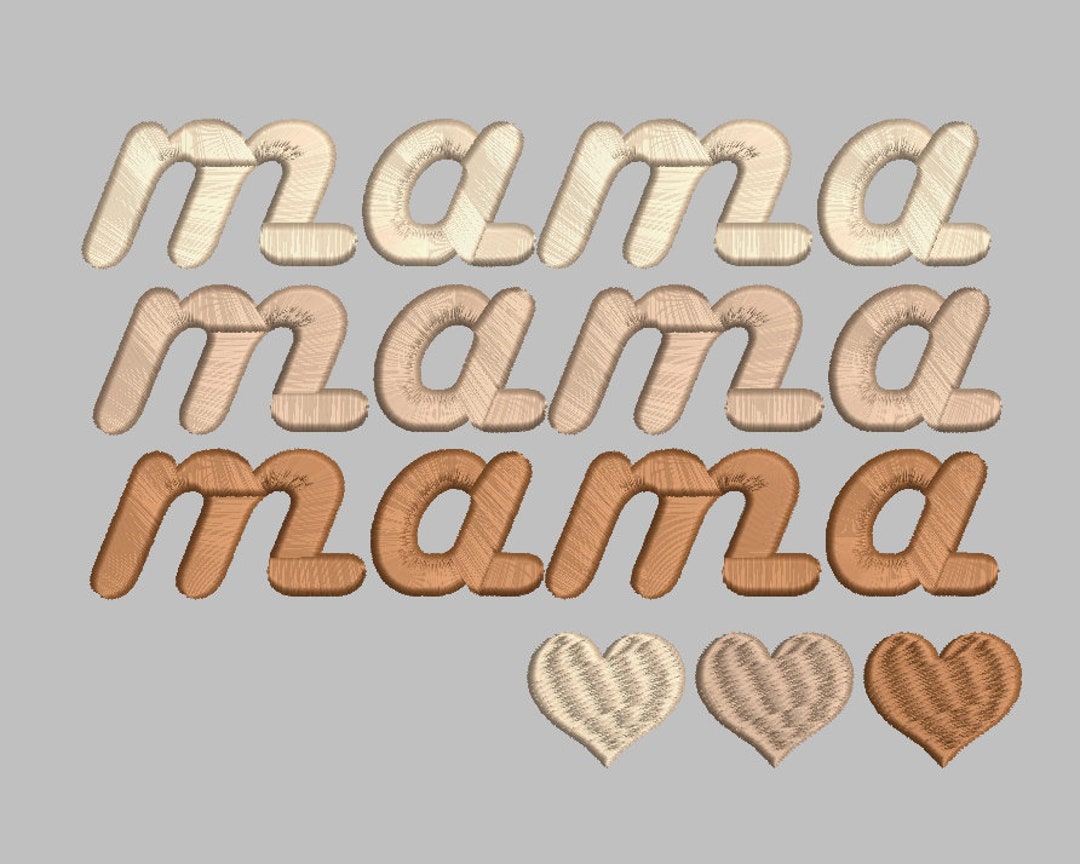 Mama Machine Embroidery Design File for Mother's Day. Mama Embroidery ...