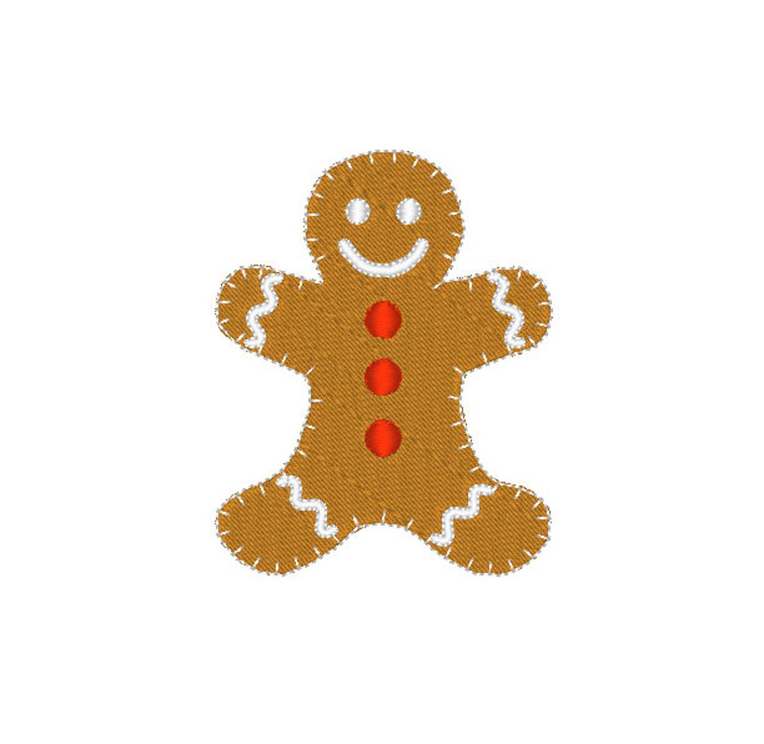 Gingerbread Man Embroidery Design Machine Embroidery Design File for ...