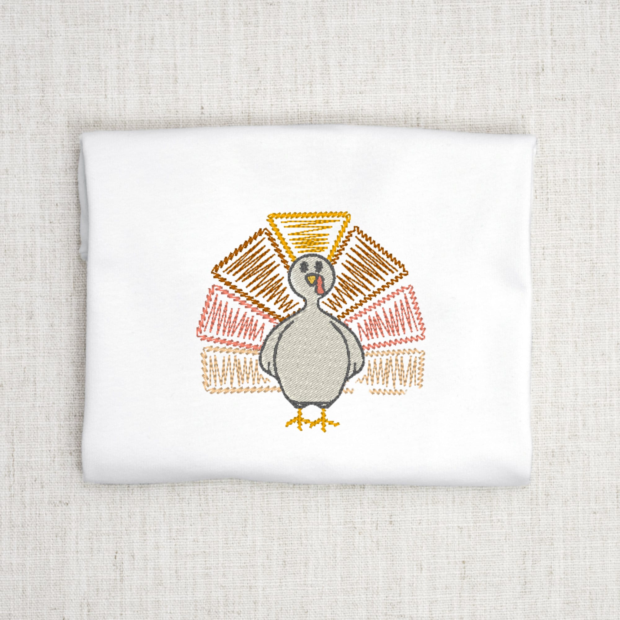 Turkey Scribble Embroidery Design Machine Embroidery Design - Etsy
