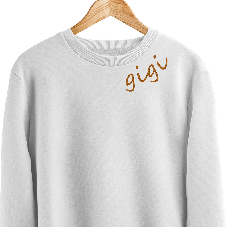 Gigi Collar Embroidery Design, Grandma Gift (digital Download) - Etsy