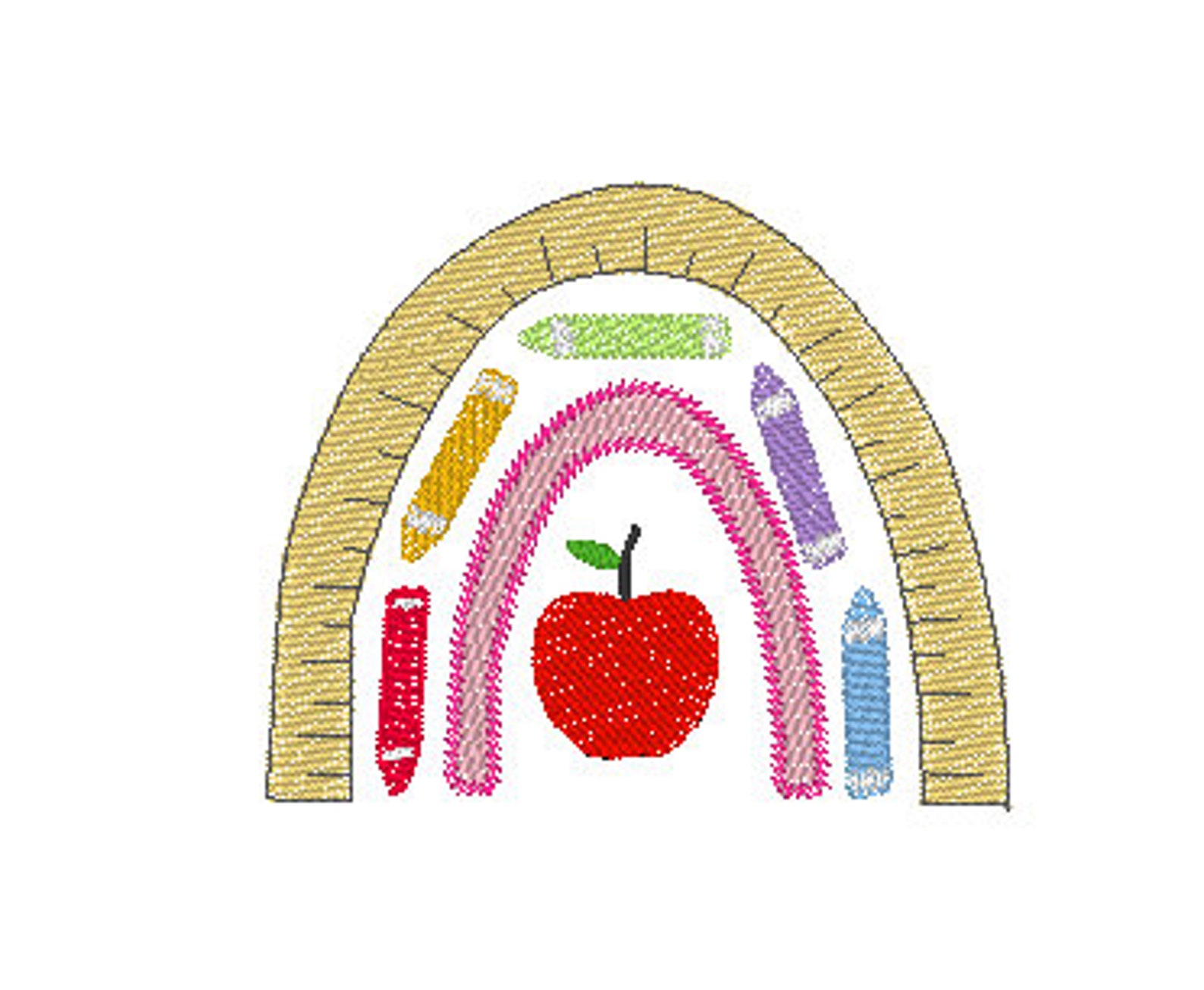 First Day of School Machine Embroidery Design File for Back to - Etsy