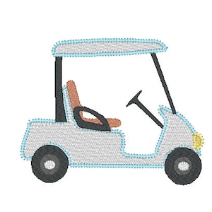 Golfcart Machine Embroidery Design, Golfcart Embroidery Design, Golf ...