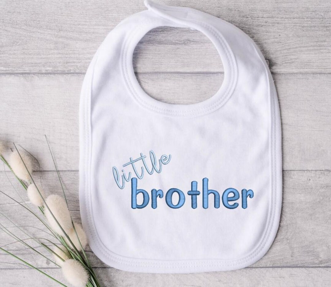 Little Brother Embroidery Design, Little Brother Design, Sibling ...